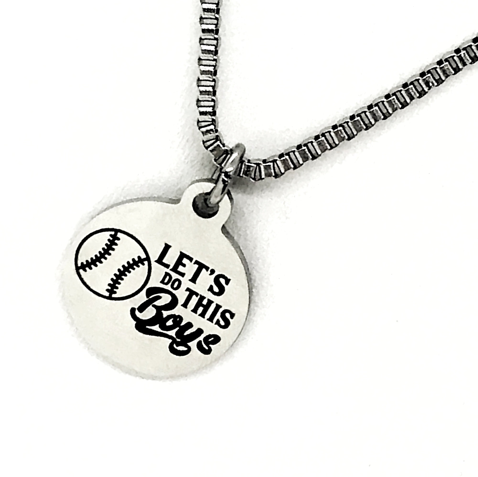 Man Necklace, Baseball Player Necklace, Let’s Do This Boys Necklace ...