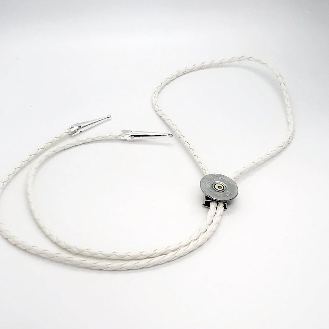 12 Gauge Shotgun Shell Bolo Tie Cream Cord Bola Tie Gift for - Etsy