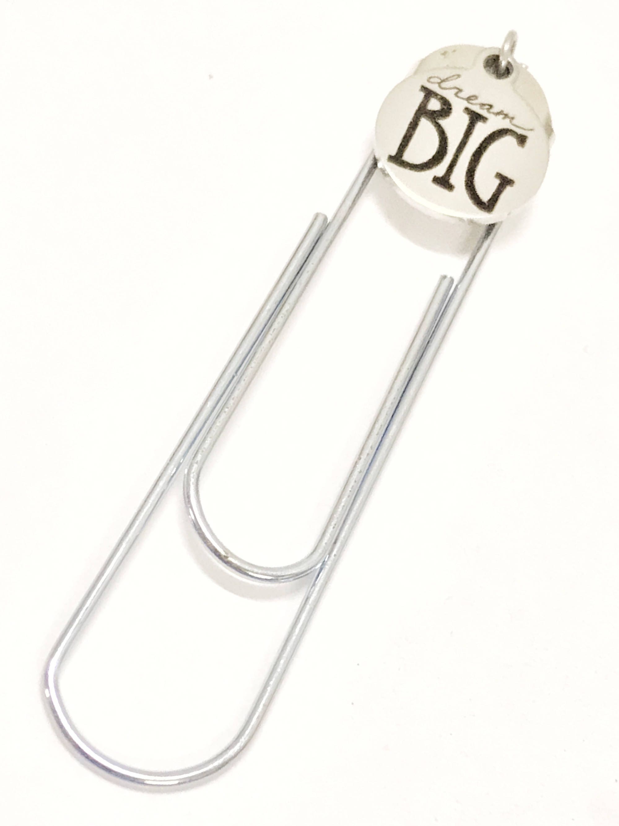 Dream Big Bookmark, Dream Big Paper Clip Bookmark, Planner Paper Clip ...