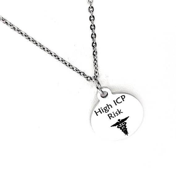 High ICP Necklace Medical ID High Intercranial Pressure | Etsy