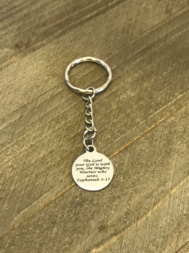 Scripture Keychain Scripture Gifts Bible Verse Keychain | Etsy