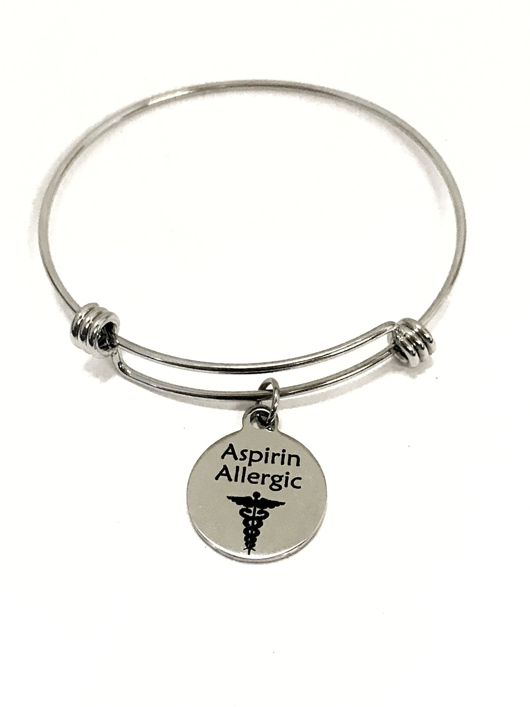Aspirin Allergic Medical Charm Bracelet, Aspirin Allergic Awareness ...