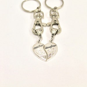 Mother and Daughter Key Chain Set, Mother Daughter Gift, Gift for Her ...