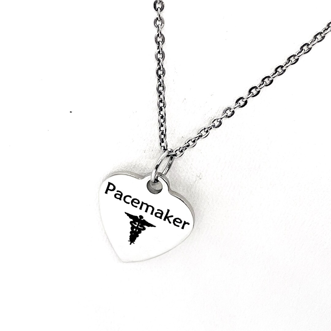 Pacemaker Necklace, Pacemaker Medical ID Charm, Pacemaker Medical ...
