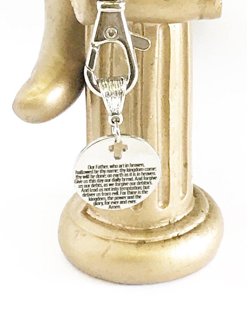 The Lord's Prayer Keychain Christian Keyring Gift Sunday | Etsy
