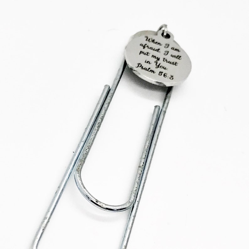 Christian Bookmark, When I Am Afraid I Will Put My Trust in You ...