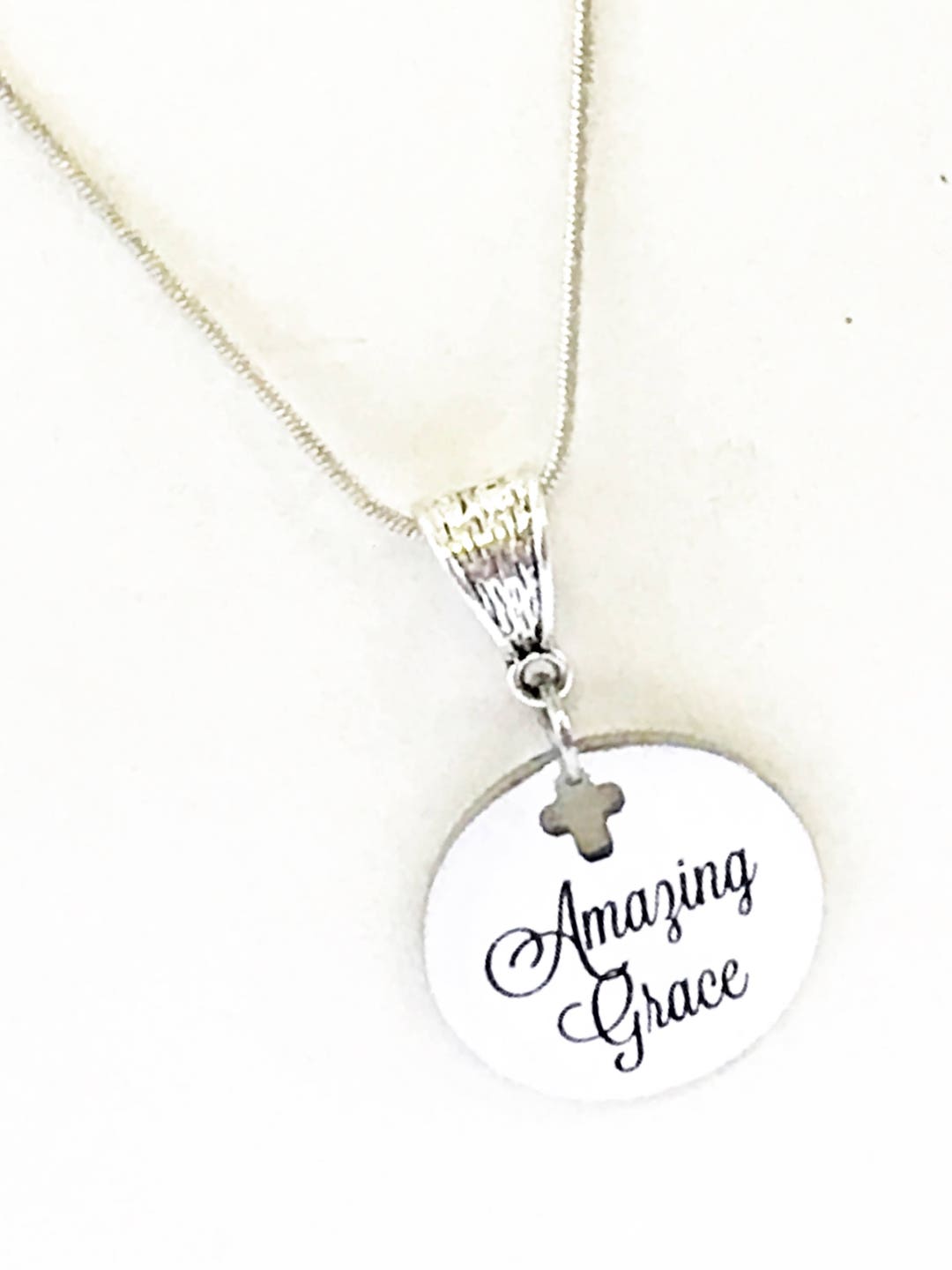Christian Jewelry Gift, Amazing Grace Necklace, Religious Jewelry ...