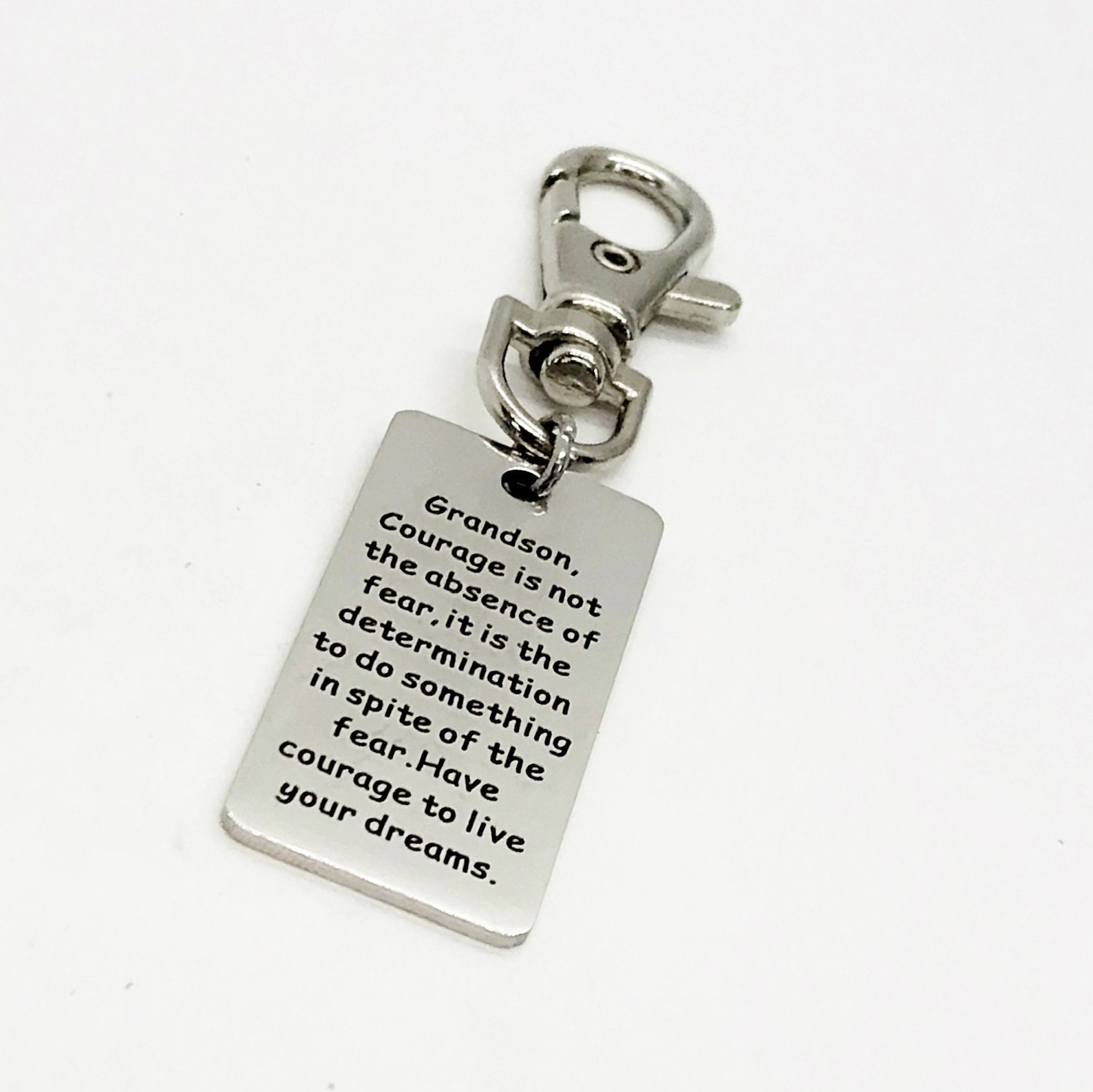 Bag Charm Grandson Charm Keychain Charm Keychain Gift - Etsy
