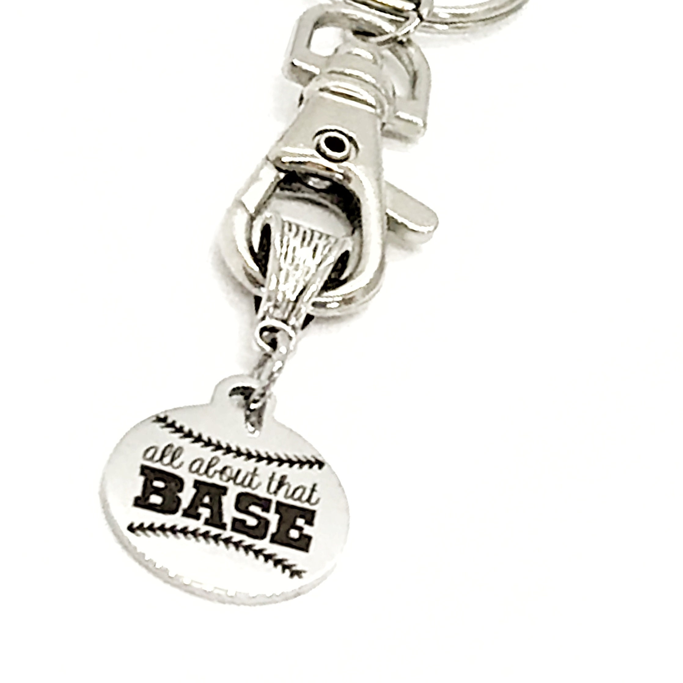 Keychain Gift All About That BASE Keychain Baseball Mom - Etsy