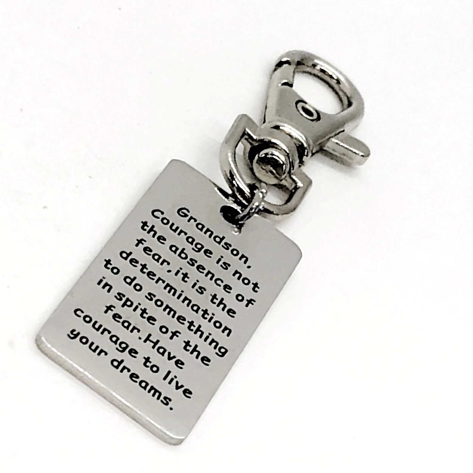 Bag Charm Grandson Charm Keychain Charm Keychain Gift - Etsy