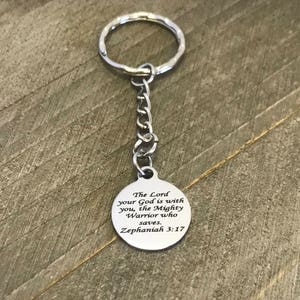 Scripture Keychain, Scripture Gifts, Bible Verse Keychain, Christian ...