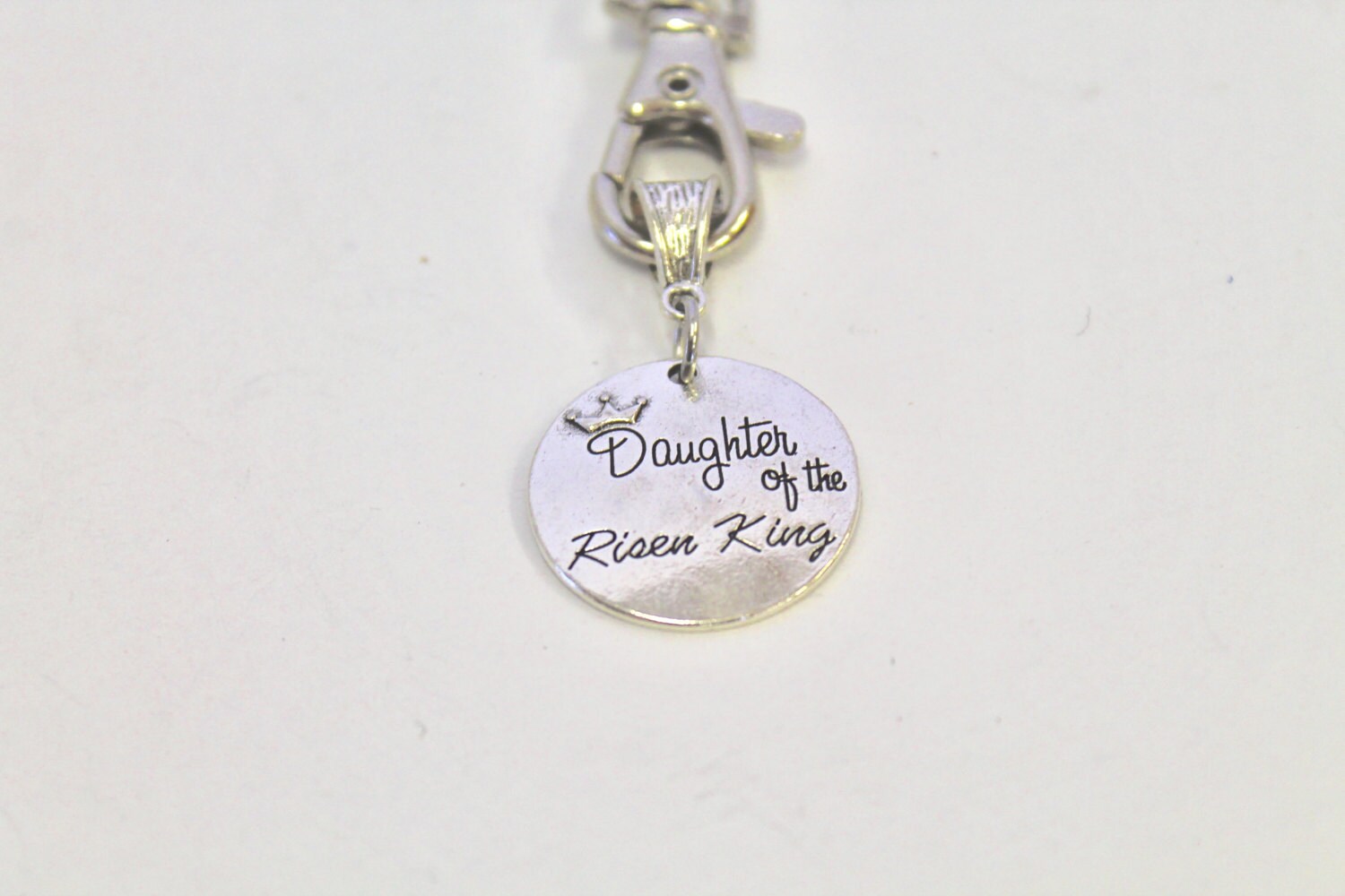 Daughter of the Risen King Keychain, Prayer Keychain, Christian Gift ...