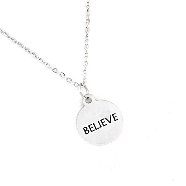 Believe Necklace - Etsy