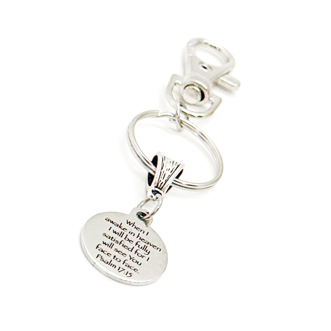 When I Awake in Heaven I Will Be Fully Satisfied Psalm 17 15 Charm Clip ...