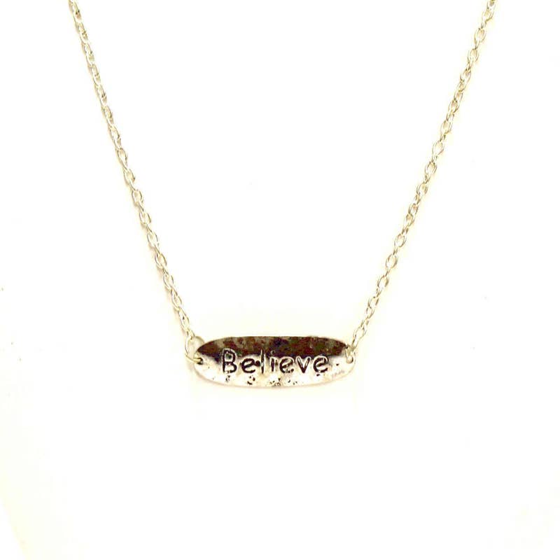 Believe Necklace - Etsy