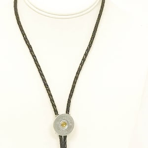 12 Gauge Shotgun Shell Bolo Tie, Black Cord Bola Tie Gift for Him ...