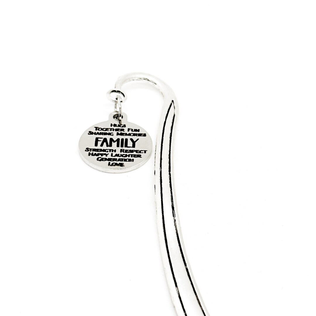 Family Words Charm Bookmark, Family Reunion Gift, Family Christmas ...
