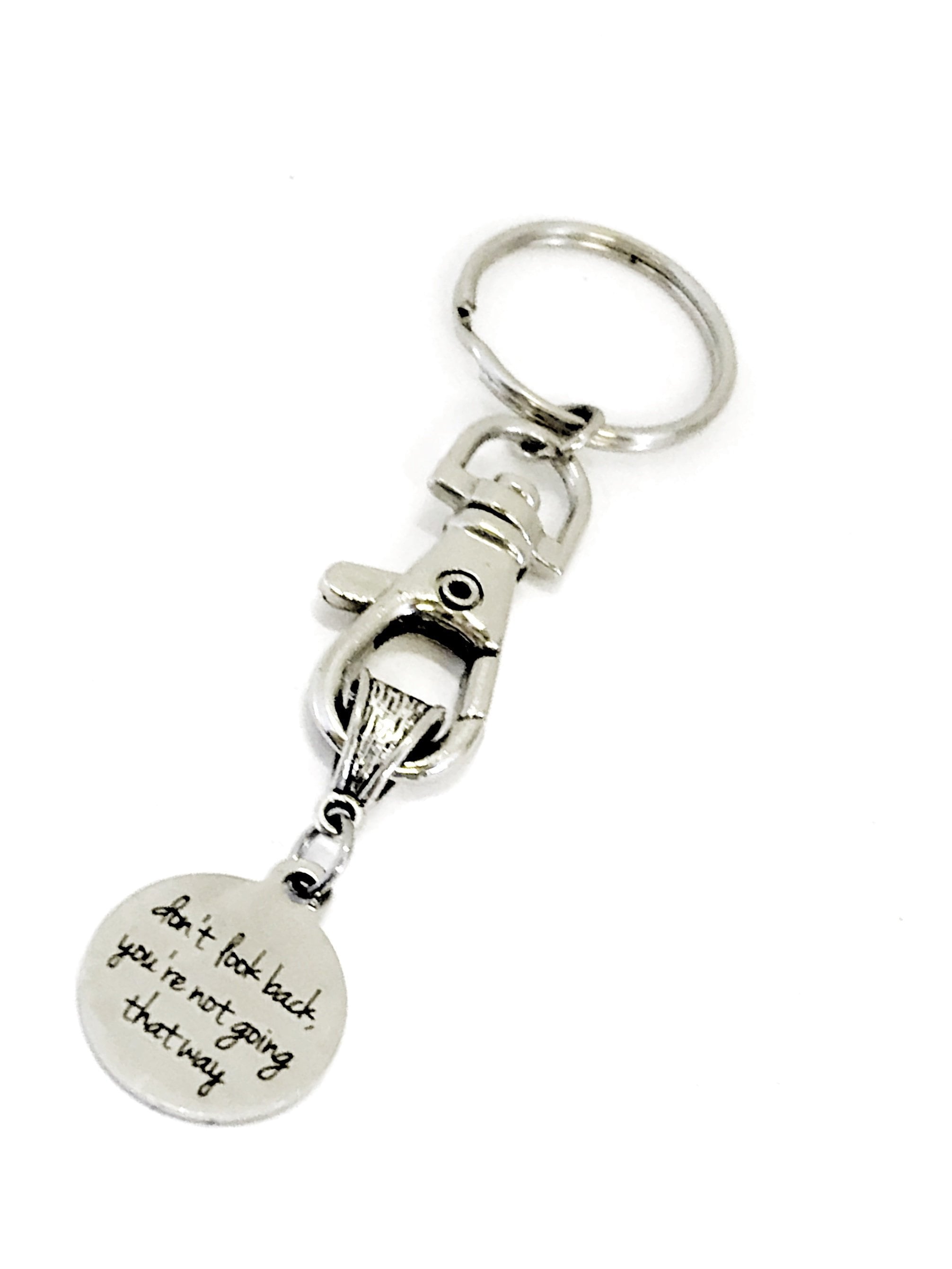 Keychain Gift, Success Keychain, Don’t Look Back You’re Not Going Way ...