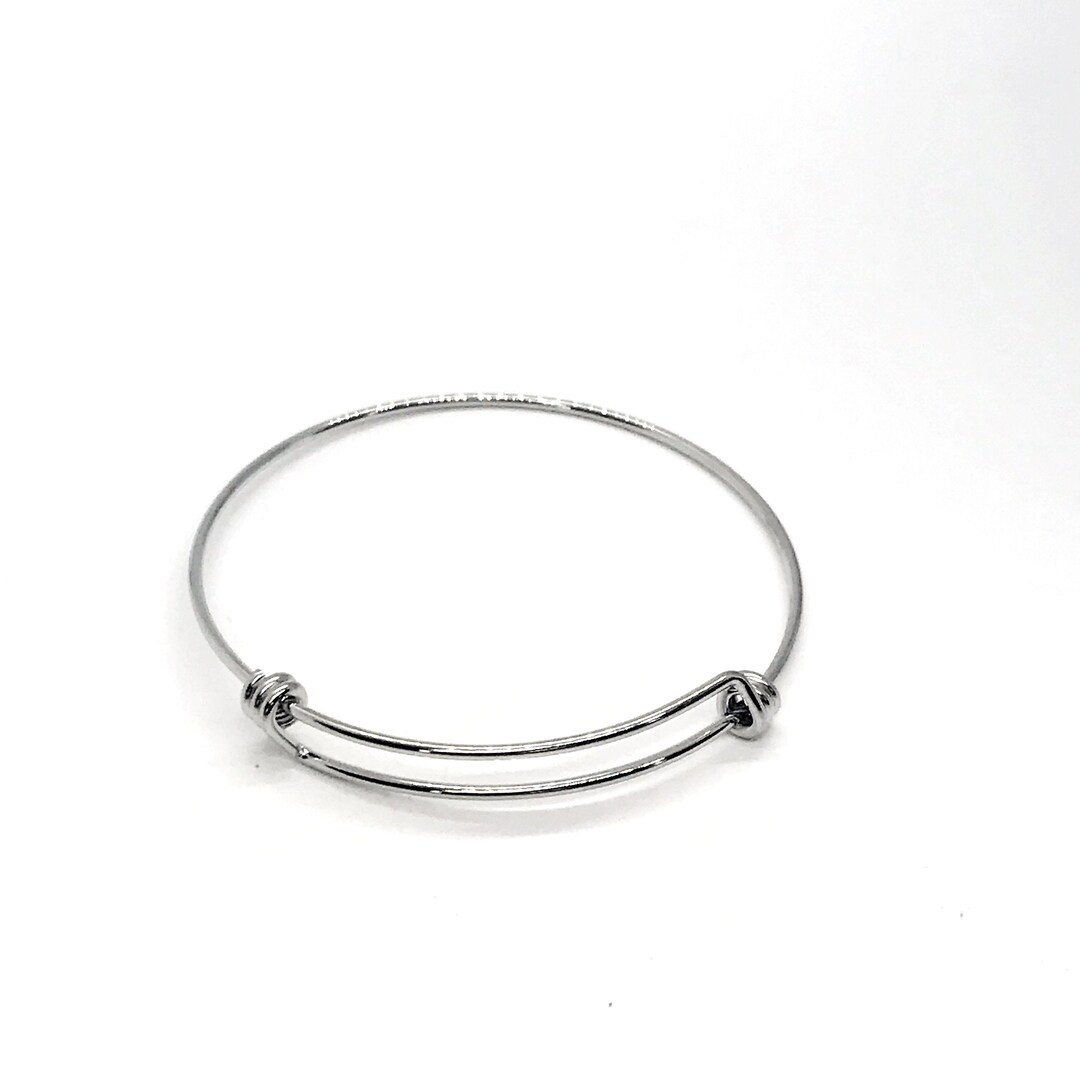 Expanding Bangle Charm Bracelet, Stainless Steel Charm Bracelet ...