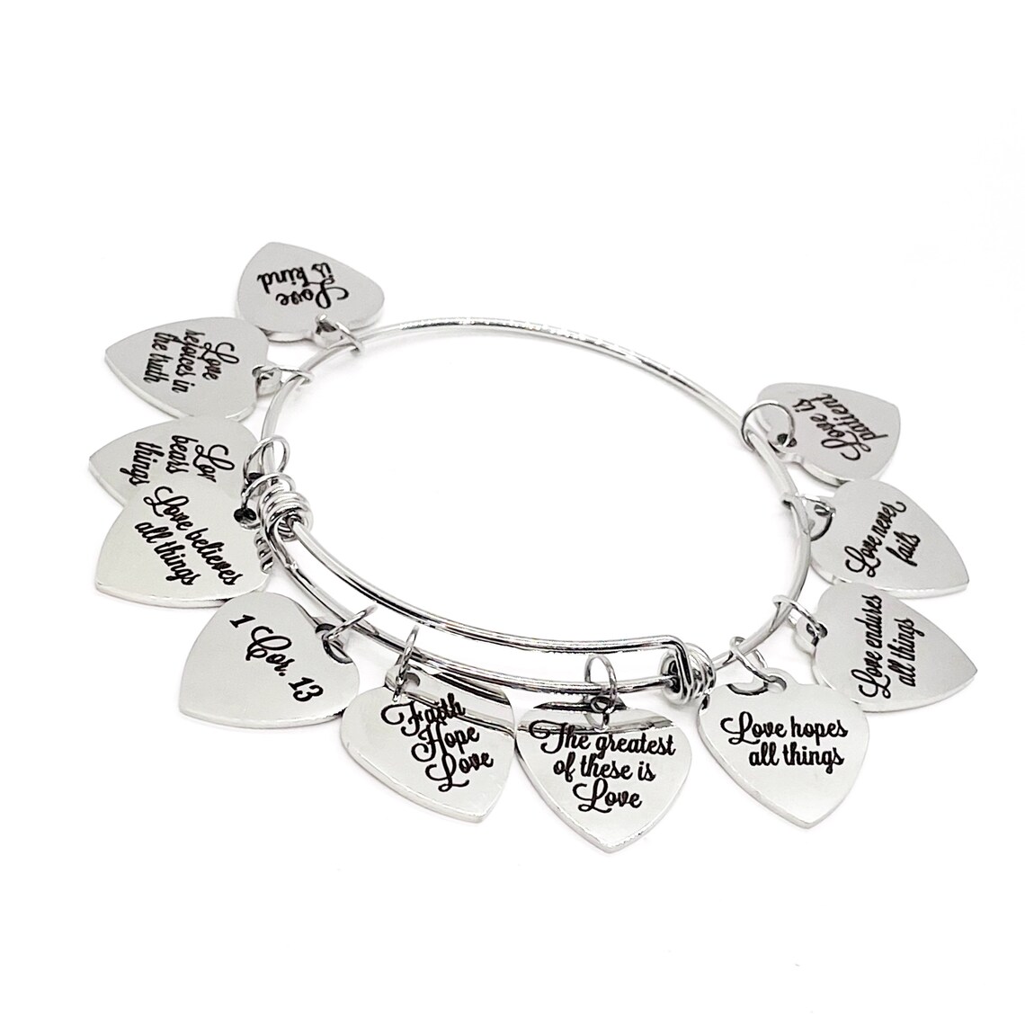 Love Bracelet, 1 Corinthians 13 Bracelet, Faith Hope Love, Valentines ...
