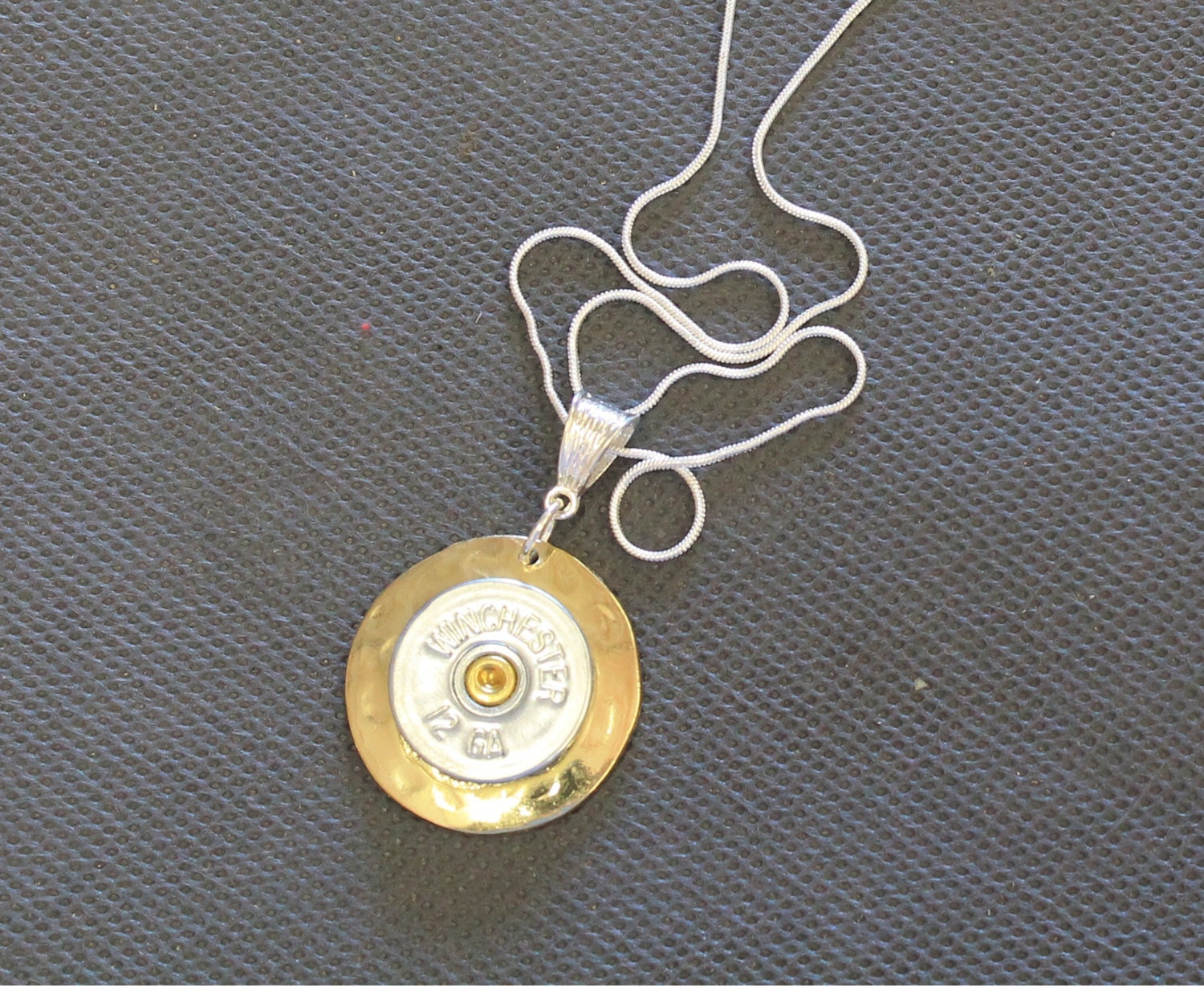 Shotgun Shell Pendant Necklace, Shotgun Shell Jewelry, 12g Shotgun ...