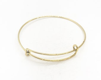 Expanding Bangle Charm Bracelet, Silvertone Charm Bracelet, Expanding ...