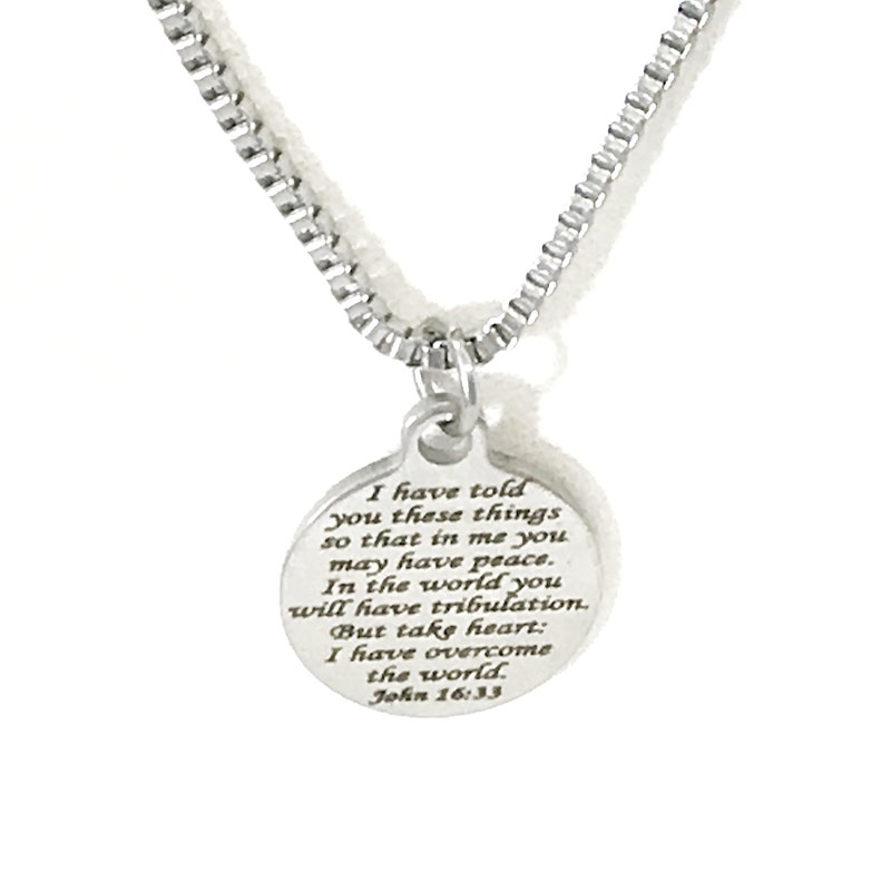 Bible Verse Necklace - Etsy