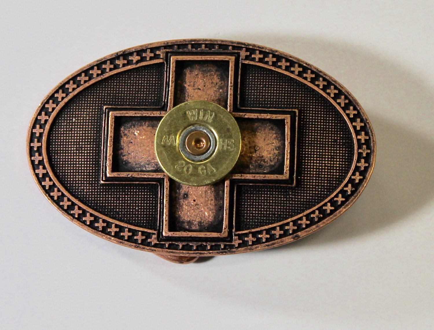 Copper Shotgun Shell Cross Belt Buckle Southwestern Style - Etsy