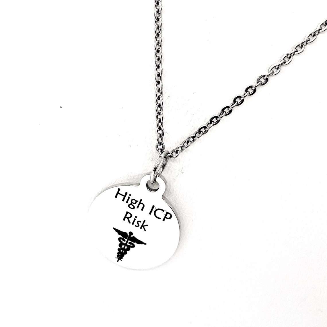 High ICP Necklace Medical ID High Intercranial Pressure - Etsy