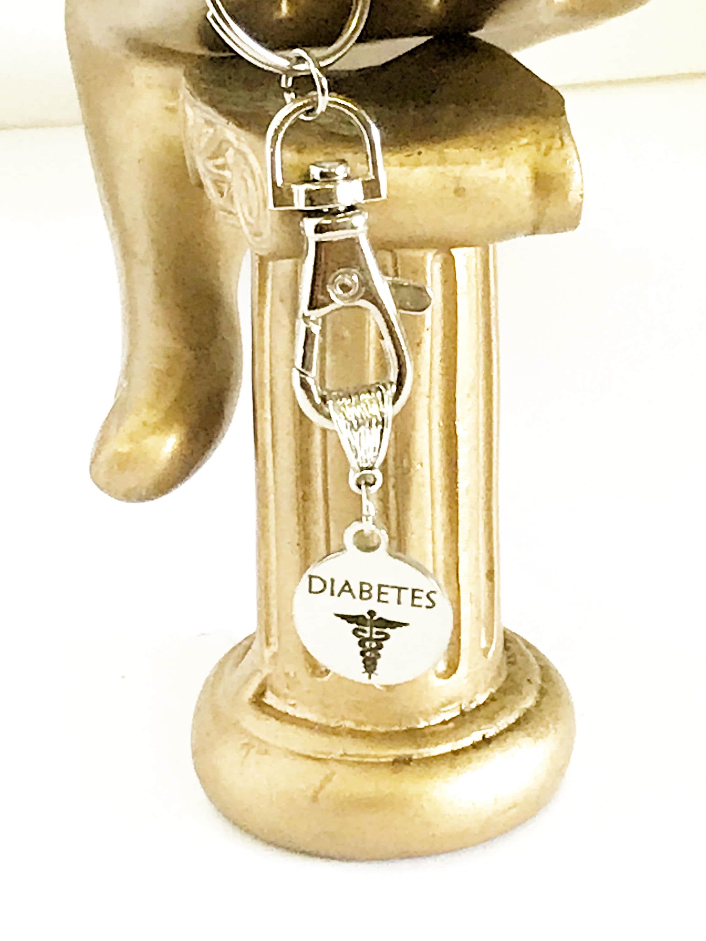 Diabetes Medical Awareness Keychain, Diabetes Keychain, Diabetes ...