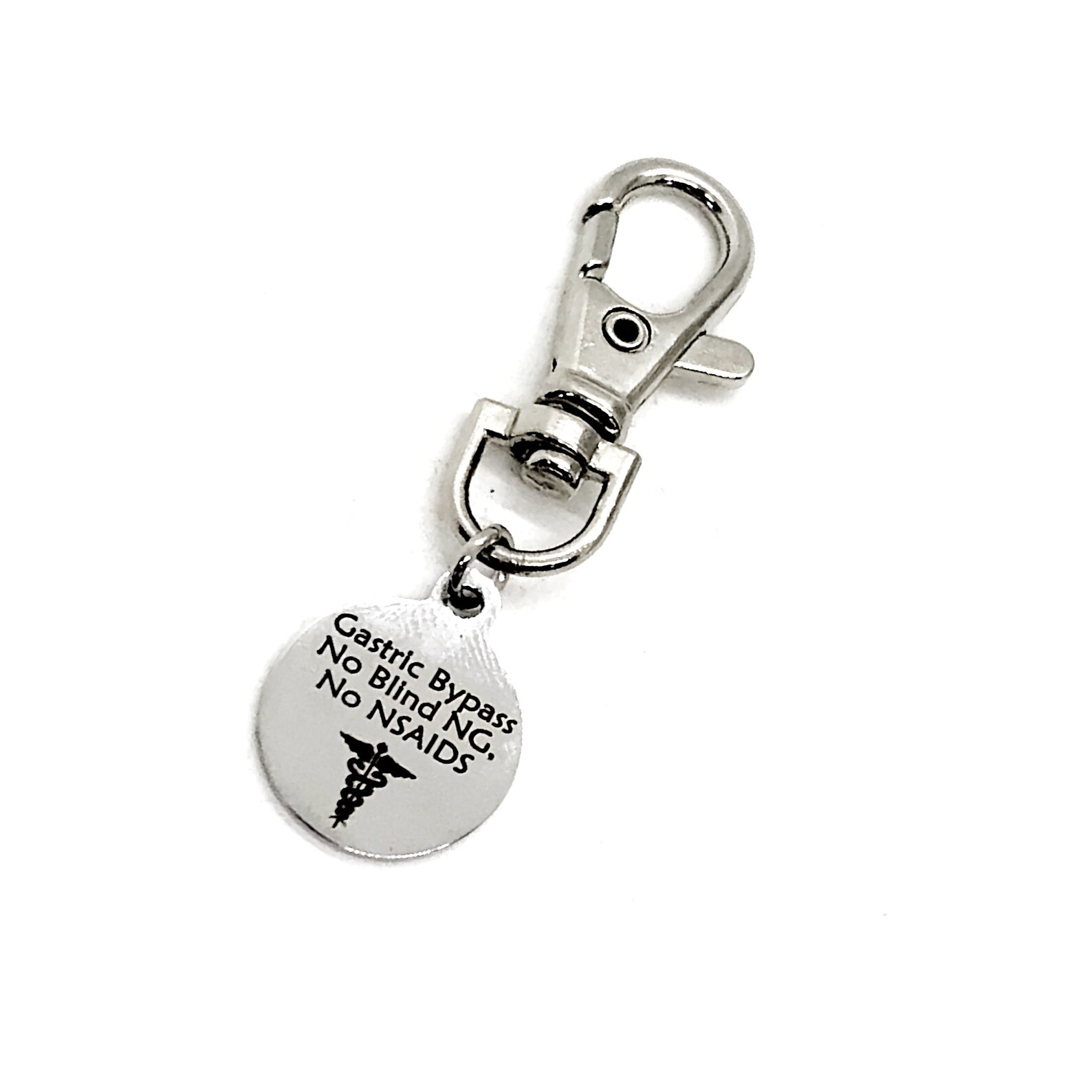 Gastric Bypass Zipper Pull Gastric Bypass Medical ID Tag No - Etsy