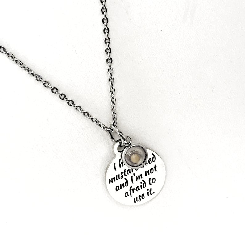 Scripture Gift Mustard Seed Necklace Matthew 17 20 Gift - Etsy