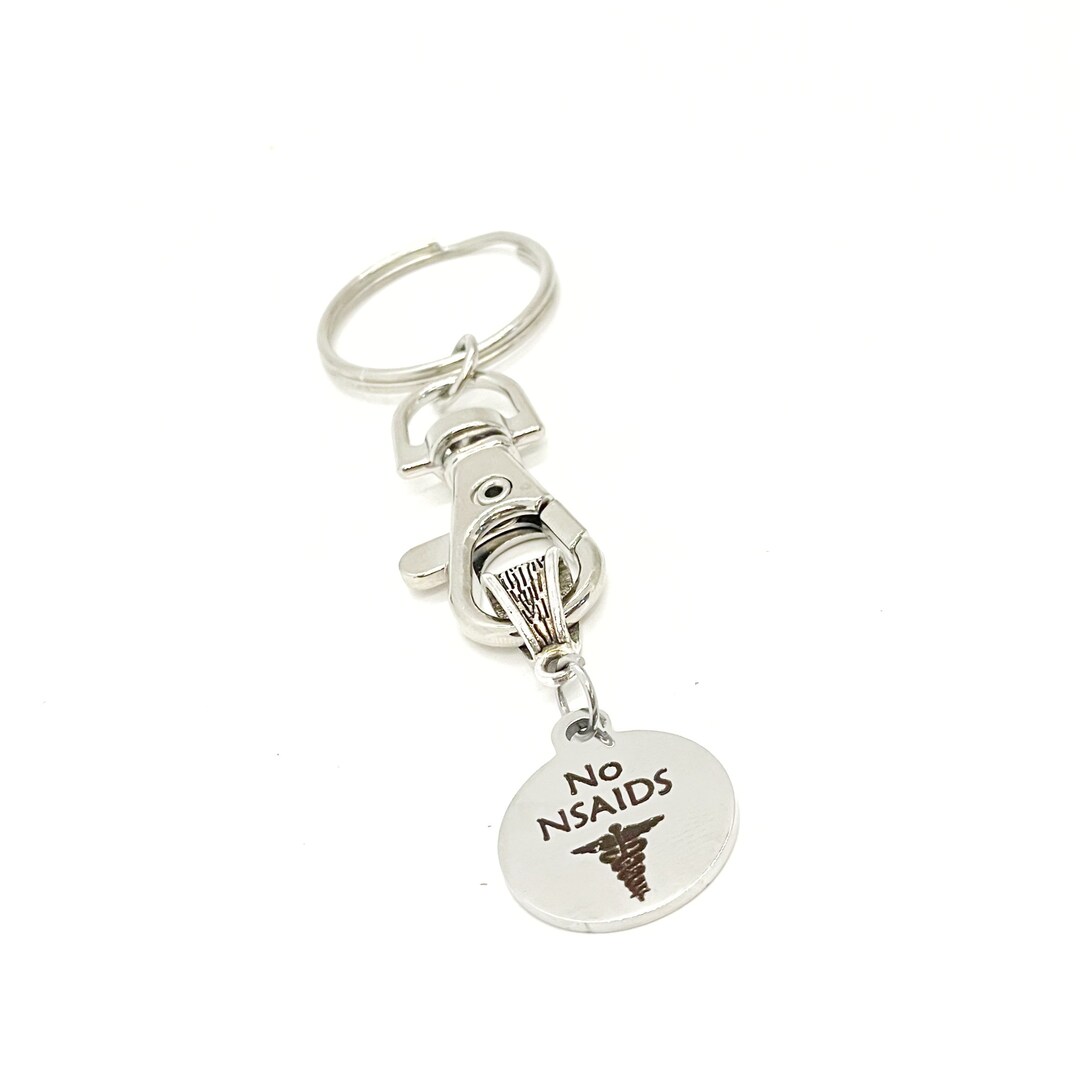 No NSAIDS Charm Keychain, Medical Issue Awareness, Medicine Allergy ...