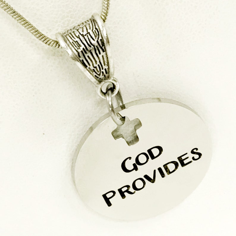Christian Jewelry God Provides Necklace Christian Necklace | Etsy