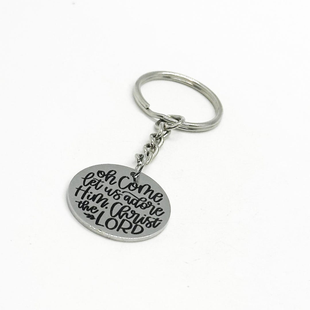 Adore Christ the Lord Charm Key Chain, Choir Member Gift, Love to Sing ...