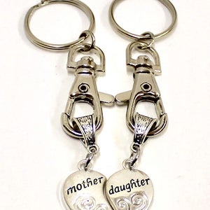 Mother and Daughter Key Chain Set, Mother Daughter Gift, Gift for Her ...