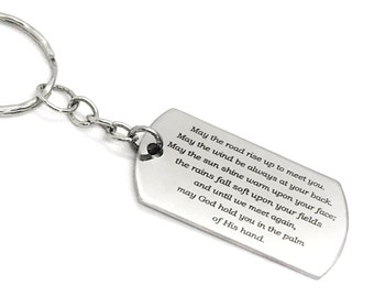Irish Blessing Necklace May the Road Rise to Meet You Going | Etsy