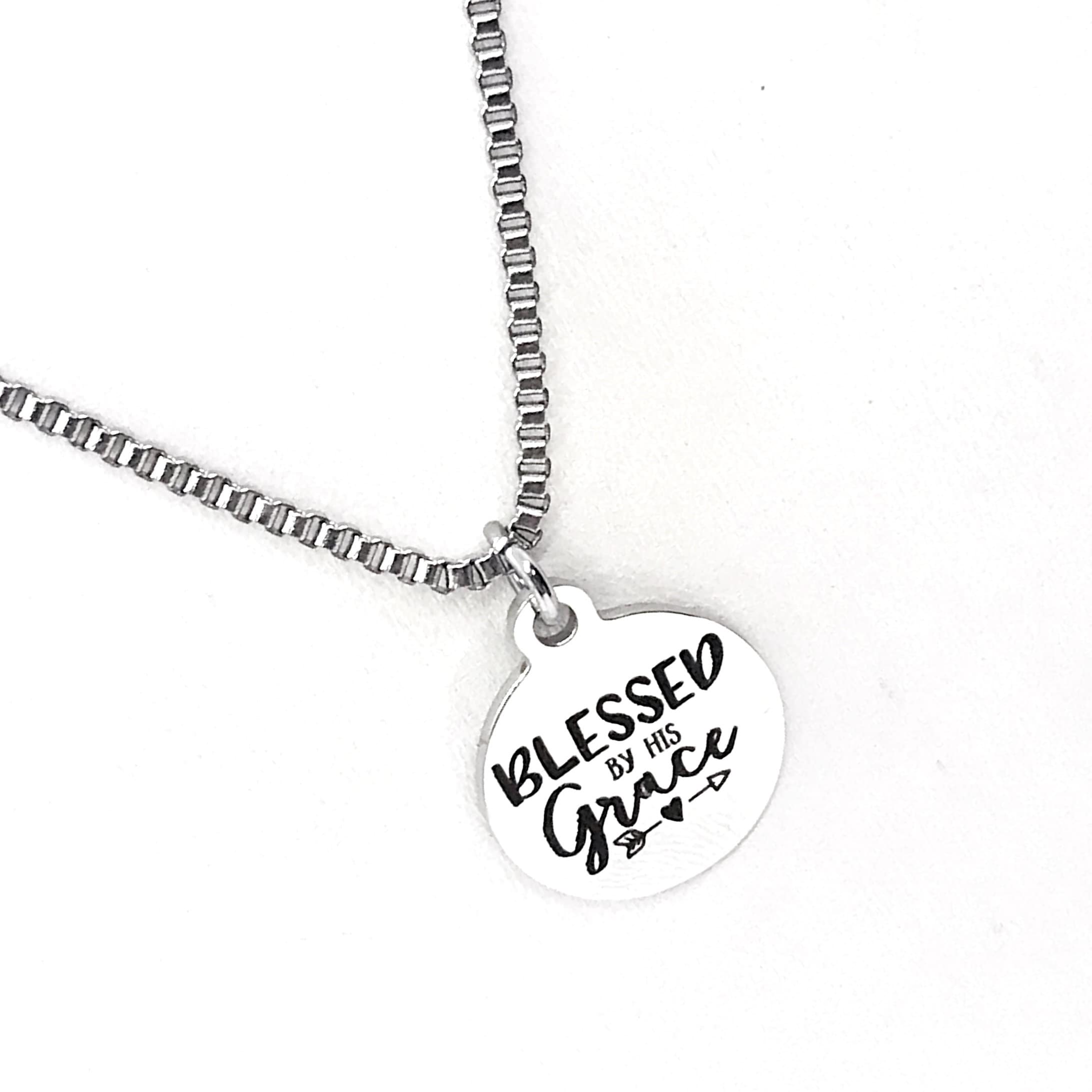 Blessed By His Grace Necklace, God’s Grace Gift, Christian Necklace ...