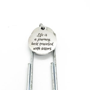 Sister Gift, Life is A Journey Best Traveled With Sisters Bookmark ...