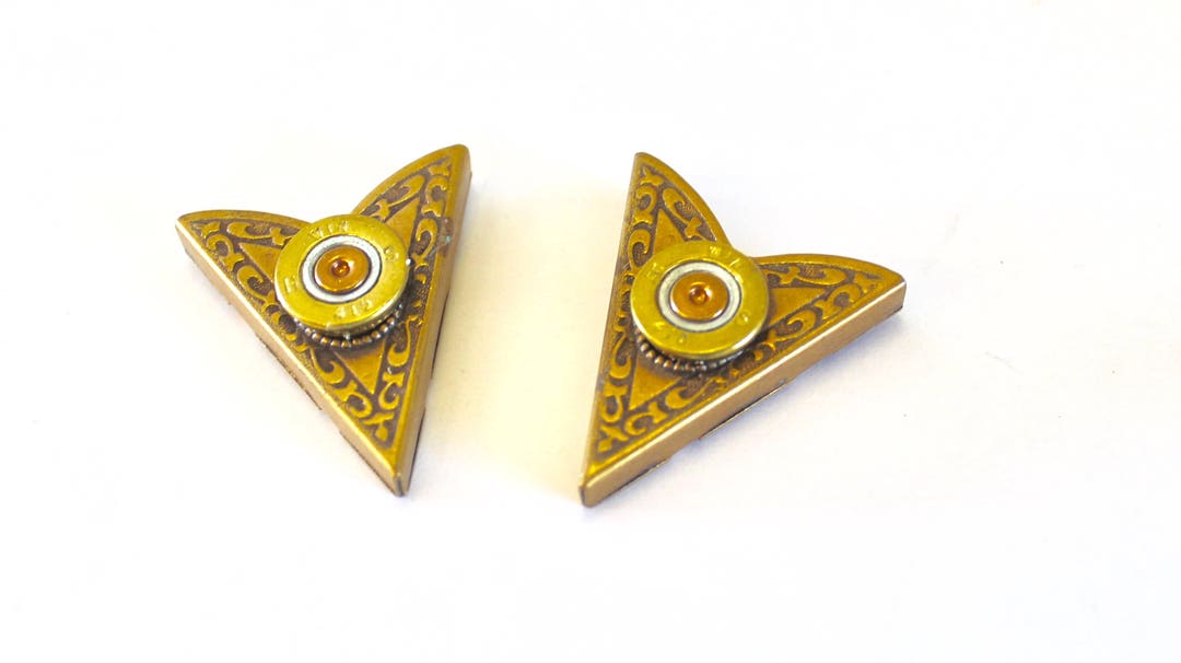 410 Shotgun Shell Head Western Shirt Collar Tips, Shotgun Shell Collar ...