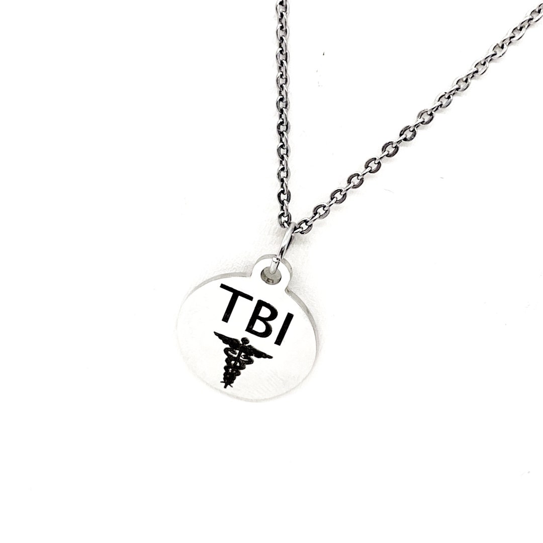 Medical Condition Awareness Necklace, TBI Necklace, Traumatic Brain ...