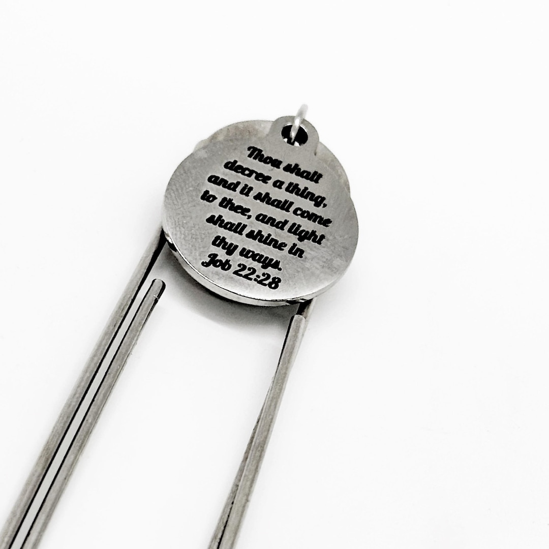 Thou Shall Decree A Thing and It Shall Come to Thee Charm Bookmark, Job ...