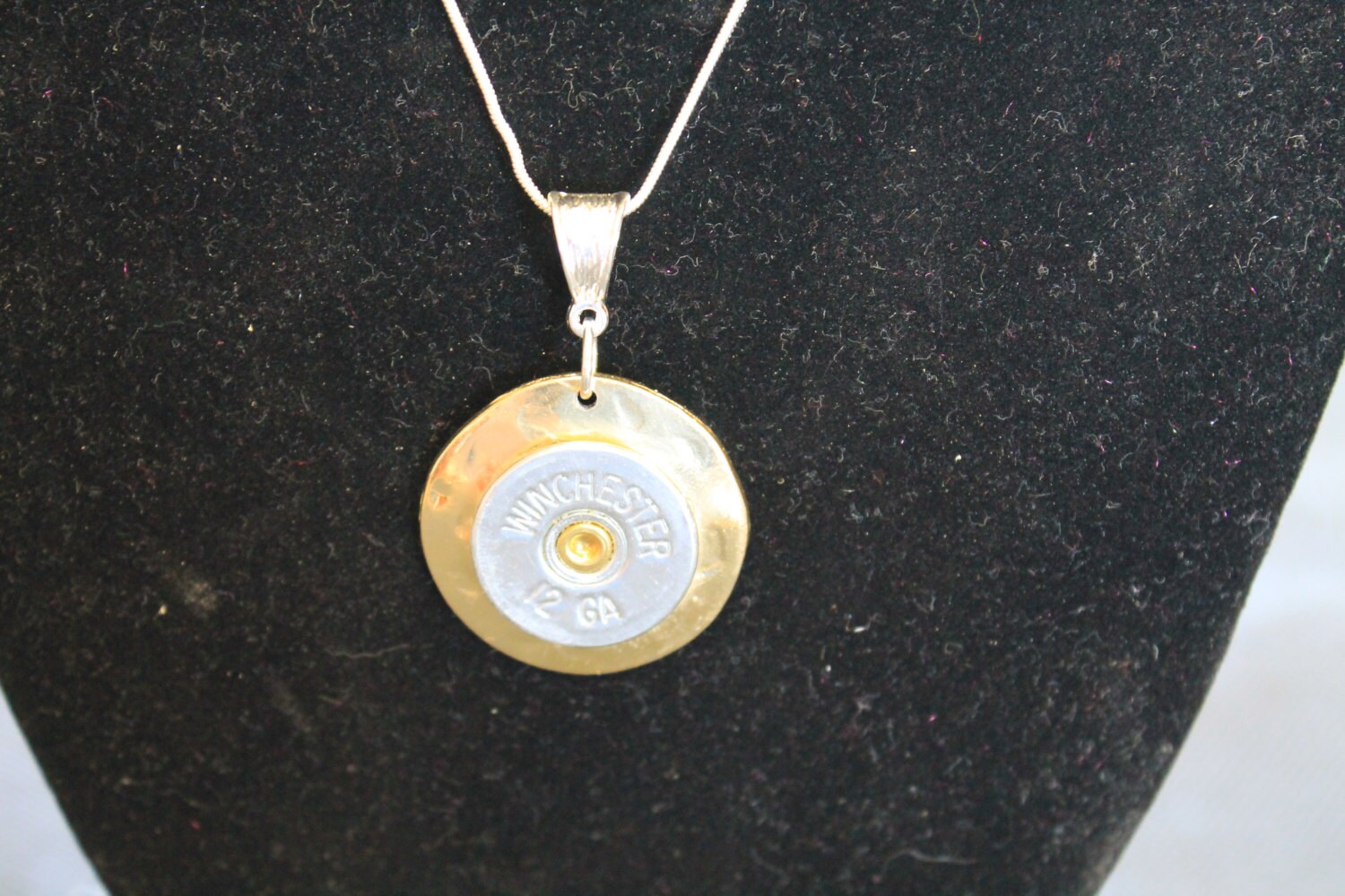 Shotgun Shell Pendant Necklace, Shotgun Shell Jewelry, 12g Shotgun ...