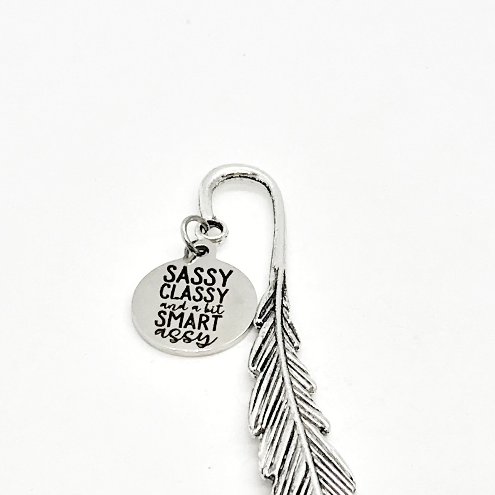 Charm Bookmark Sassy Classy Bookmark Fun Reader Gift - Etsy