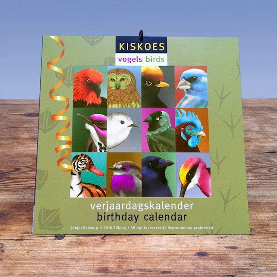 Birthday Calendar BIRDS | Etsy
