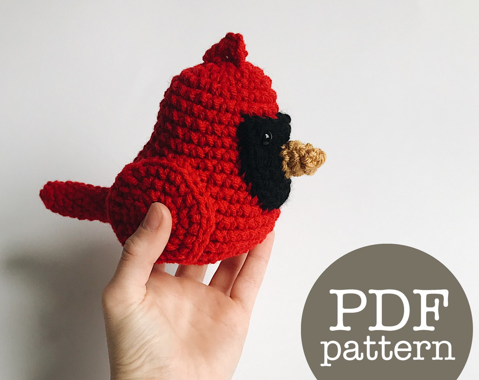 Red Cardinal PDF Crochet Pattern - Etsy