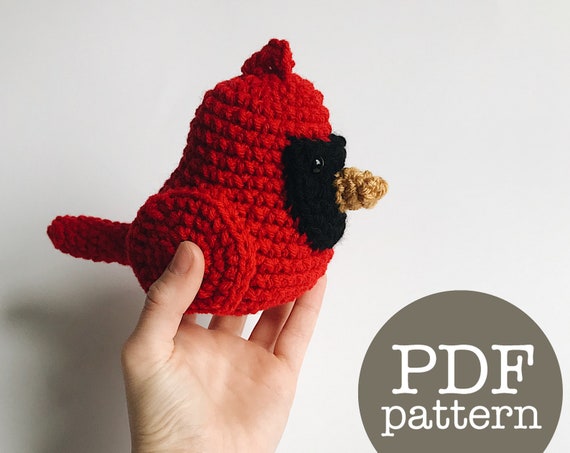 Red Cardinal PDF Crochet Pattern - Etsy