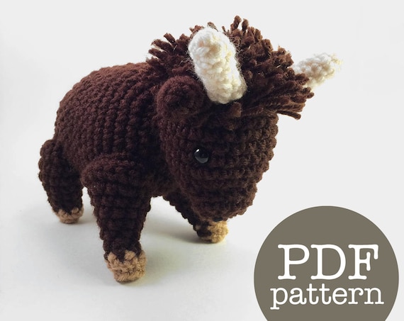 Buffalo Plush PDF Crochet Pattern | Etsy