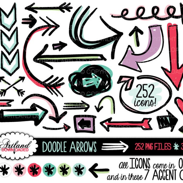 Arrow Clip Art - Etsy