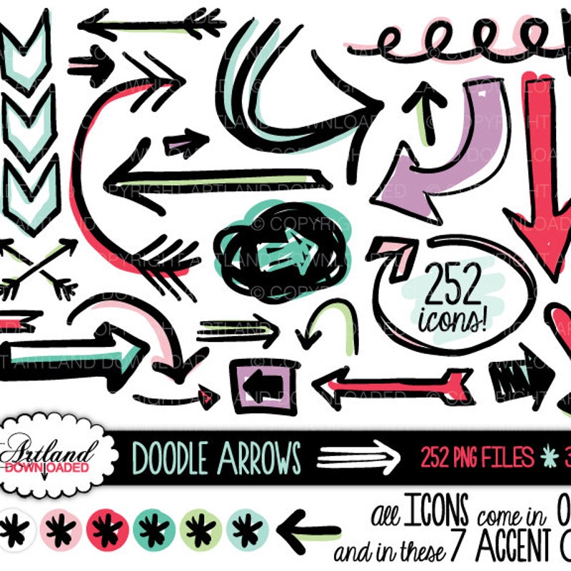 Arrow Clip Art - Etsy